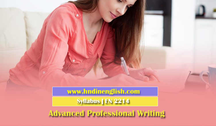 EN 2214 Advanced Professional Writing - HNDinEnglish.com