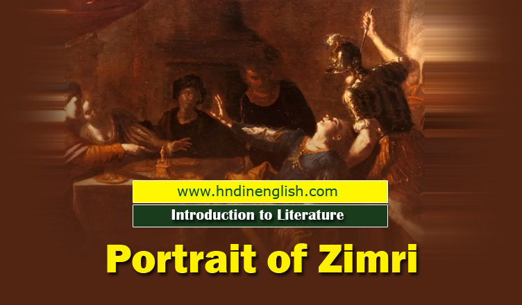 Portrait of Zimri - Introduction to Literature - HNDinEnglish.com