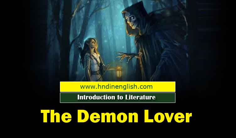 The Demon Lover - Introduction to literature - HNDinEnglish.com